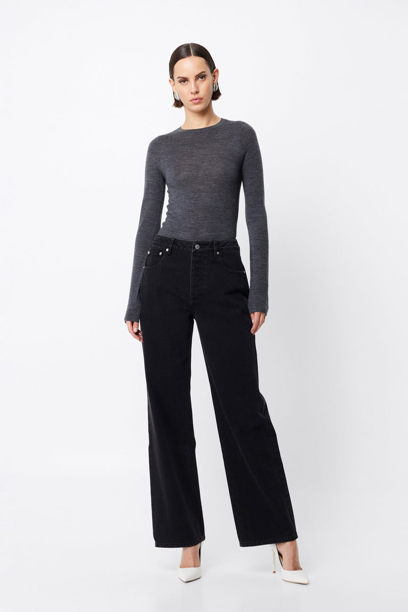 Mossman Bexley Wide Leg Jean Black – Alyzz K Boutique